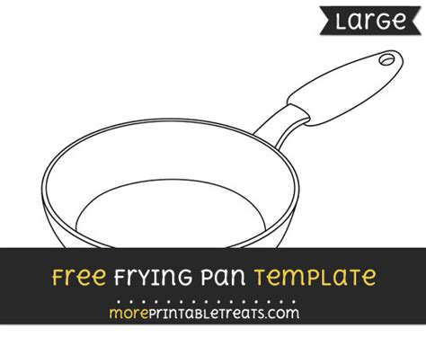 Frying Pan Template Large