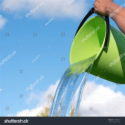Water Bucket With Water Pouring Over 5 217 Royalty Free Licensable