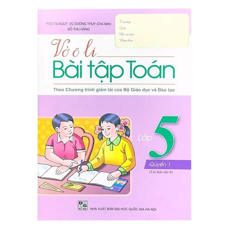 [tải Ebook] Vở Ô Li Bài Tập Toán Lớp 5 Quyển 1 Pdf