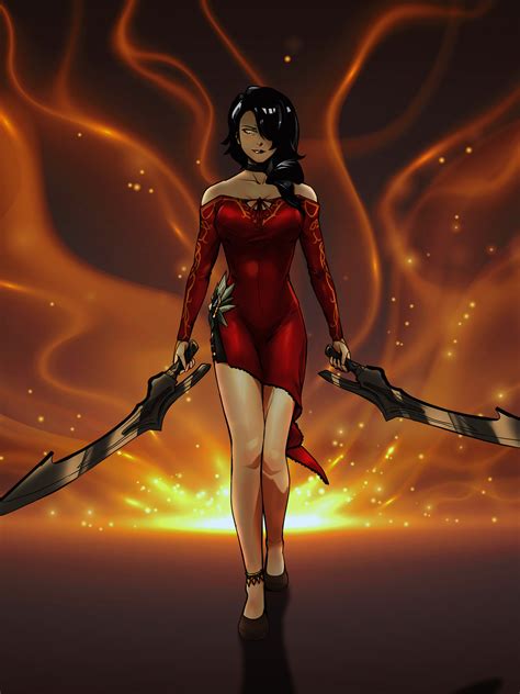 Invictarex Cinder Fall Rwby Black Footwear Absurdres Highres