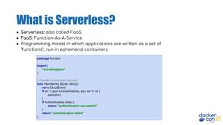 Dceu Docker Containers In A Serverless World Pdf Cloud Computing Internet