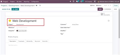 How To Configure Projects In A Us Company Within Odoo 16