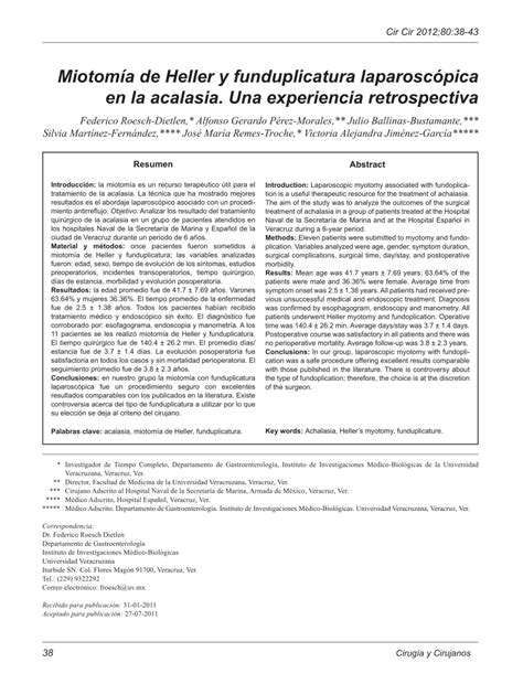 Pdf Heller Myotomy And Laparoscopic Fundoplication In Achalasia A