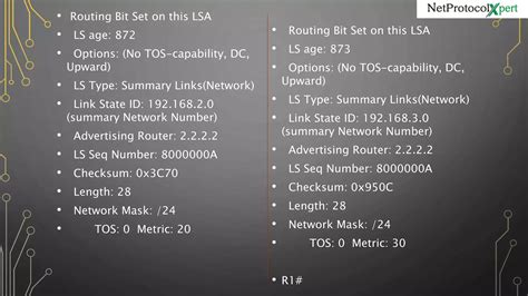 Ospf Summary Lsa Type 3 Lsa Pptx
