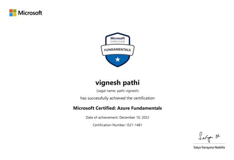 Vignesh Pathi On Linkedin Microsoftazure Microsoftcertification Cloudcomputing It