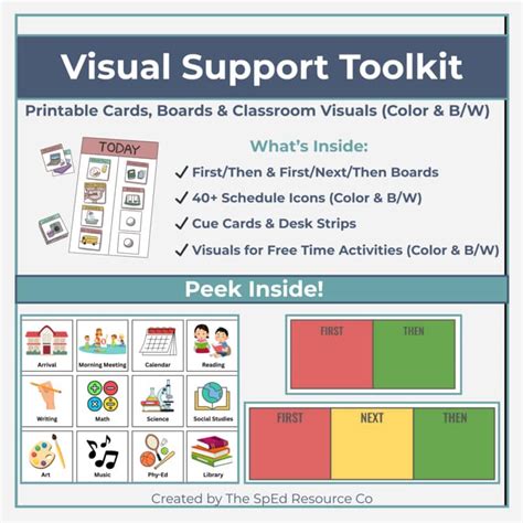 Visual Supports Toolkit Schedules Cue Cards And Classroom Visuals