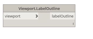 Viewport LabelOutline Dynamo Nodes