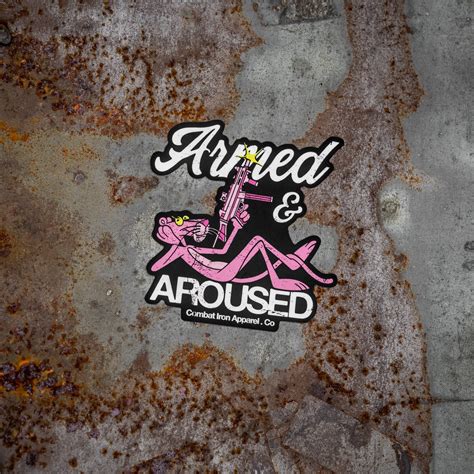 Armed And Aroused Panther Decal Self Rescue Tactical