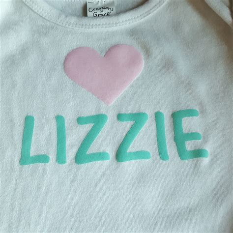Heart Personalized T Shirt Or Onesie Personalized T Shirts Onesies T Shirt
