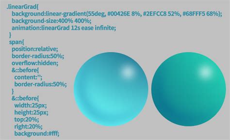 【css】グラデーションをアニメーション＠球体表現 ｜ ノースディテール