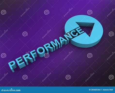 Performance Word On Purple Stock Illustration Illustration Of Optimization 284685466