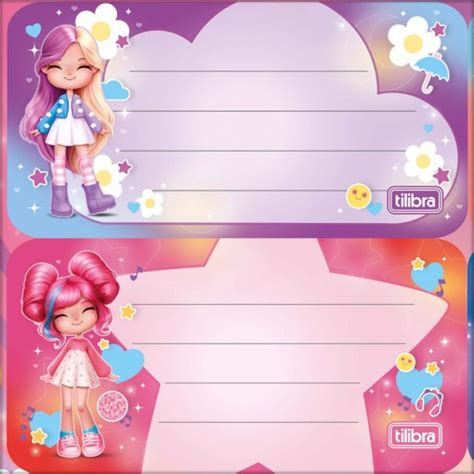 Etiqueta Escolar Adesiva La Liz