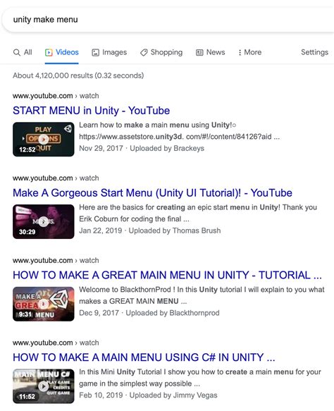 main menu unity engine unity discussions