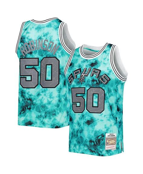 Mitchell And Ness Mens David Robinson Teal San Antonio Spurs 1998 99