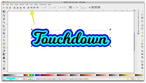 Offset Text In Inkscape The Easy Way