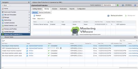 How To Backup Vm Using Vdp Mastering Vmware