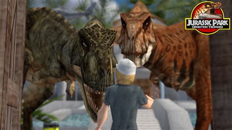 Jpot Tyrannosaurus Pair Render Image Jurassic Park Operation