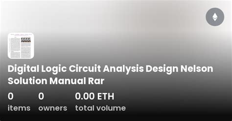 digital logic circuit analysis design nelson solution manual rar