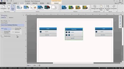 Diagram Microsoft Visio Database Model Diagram Mydiagramonline