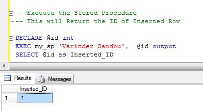 In SQL Server There Are Two Ways With We Can Pass Parameters To Procedures 1 INPut Parameter
