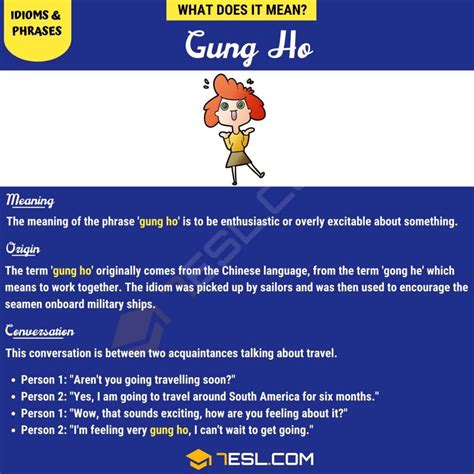 Gung Ho Meaning Origin And Examples • 7esl