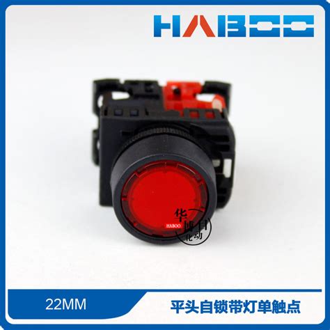 Illuminated Flat Head 22mm Fuji Similar Plastic Push Button Switch