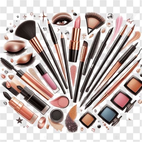 현실적인 화장품 메이크업 세트 메이크업 세트 미용 제품 위생 Png 일러스트 및 이미지 에 대한 무료 다운로드 Pngtree