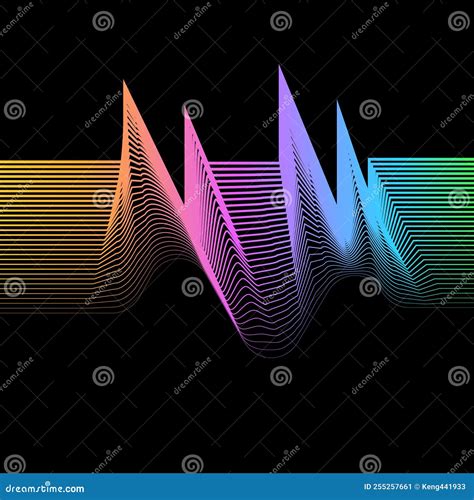 Vector Illustration Of Movement Pattern Of Lines And Shape Geometric Abstract Background Eps10