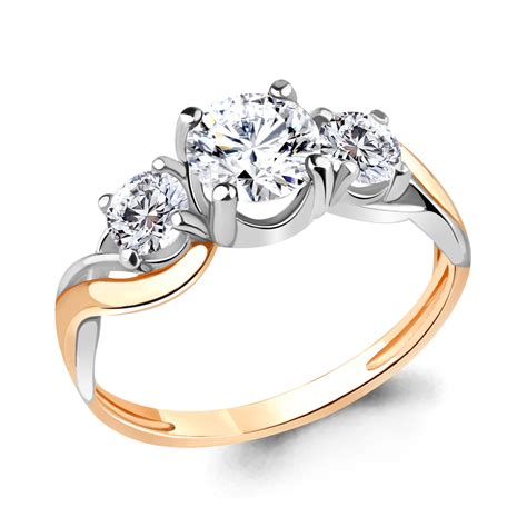 Кольцо из Серебра с фианитами артикул 66192 в г Москва Aquamarine