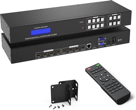 Arvitek 4x4 Hdmi Matrix Switch 4 In 4 Out Rack Mount 4k