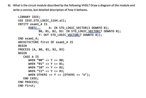 Solved What Is The Circuit Module Described By The Chegg