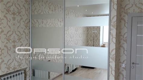 Вбудована шафа купе у нішу Дзеркало із хім травленням Youtube