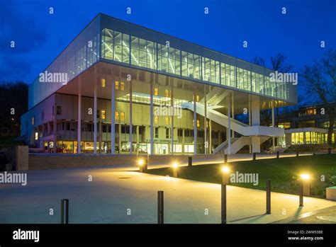 Linz Austria 21 March 2024 Johannes Kepler University Jku Library Building Linz
