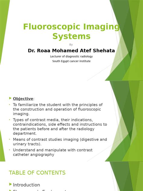 Fluoroscopic Imaging Systems 1 Pdf Science And Mathematics