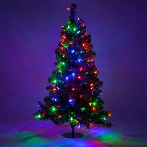 Walkway And Tabletop Trees 3 Walkway Pre Lit Winchester Fir Tree 100 Multicolored Led Lamps