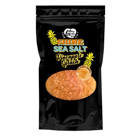 Морская соль для ванны MonoLove bio с шиммером PINEAPPLE SPLASH с ...