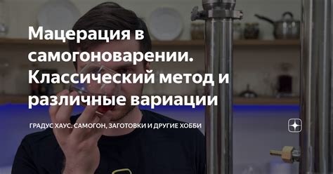 Мацерация в самогоноварении. Классический метод и различные вариации ...
