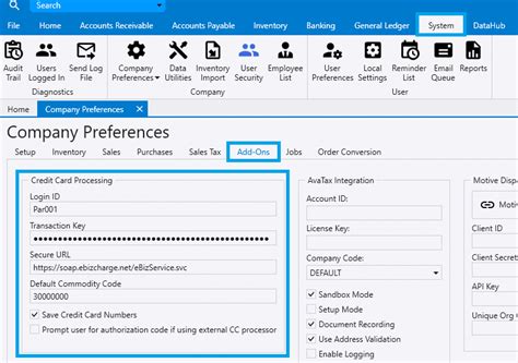 Credit Card Processing Set Up Paradigm Erp By Paragon Documentation