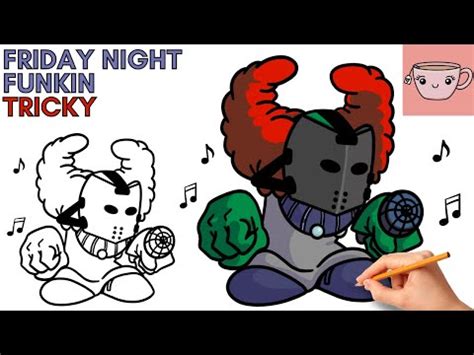 How To Draw Tricky Friday Night Funkin FNF Easy Step By Step Drawing Tutorial