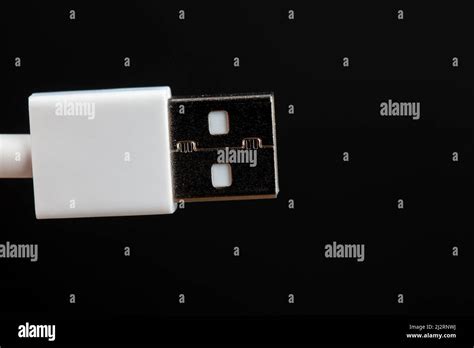 White Plastic Wire With Usb Connection Of Equipment Wires For Connecting Various Electronic