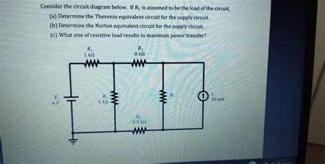 Solved Consider The Circuit Diagram Below The Voltage Chegg