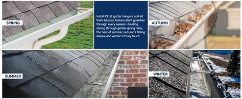 Gutter Hangers 5 Inch 60 Pack Gutter Brackets With Pre Assembled