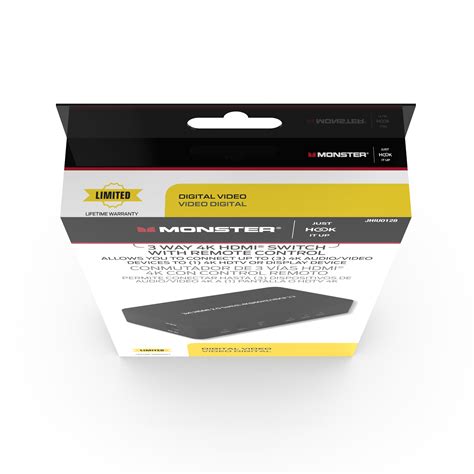 Way K HDMI Switch With Remote Control Just Hook It Up Cables