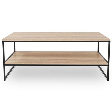 Table Basse Double Plateau Style Industriel Detroit Id Market