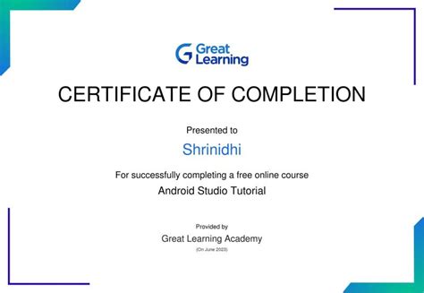 shrinidhi s s cse on linkedin i have successfully completed my android