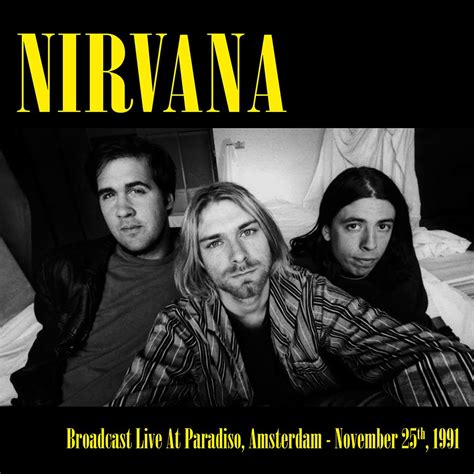 Nirvana Broadcast At The Amsterdam Paradiso 1991 Vinyl Yellow Sky