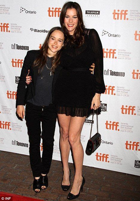 Super Size Me Leggy Liv Tyler Towers Over Co Star Ellen Page At Film