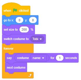Costumes In PictoBlox Example Project