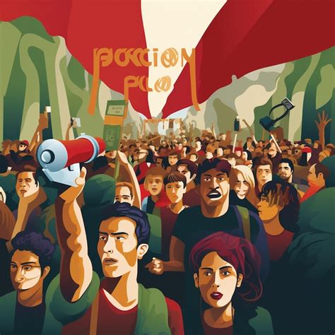 Premium Ai Image People Protesting