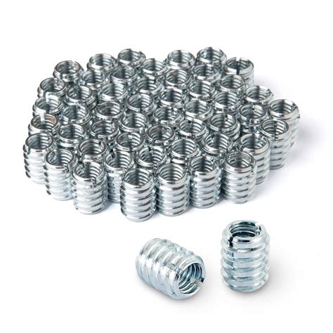 Powertec 50 Pcs 38” 16 Threaded Inserts For Wood Nut